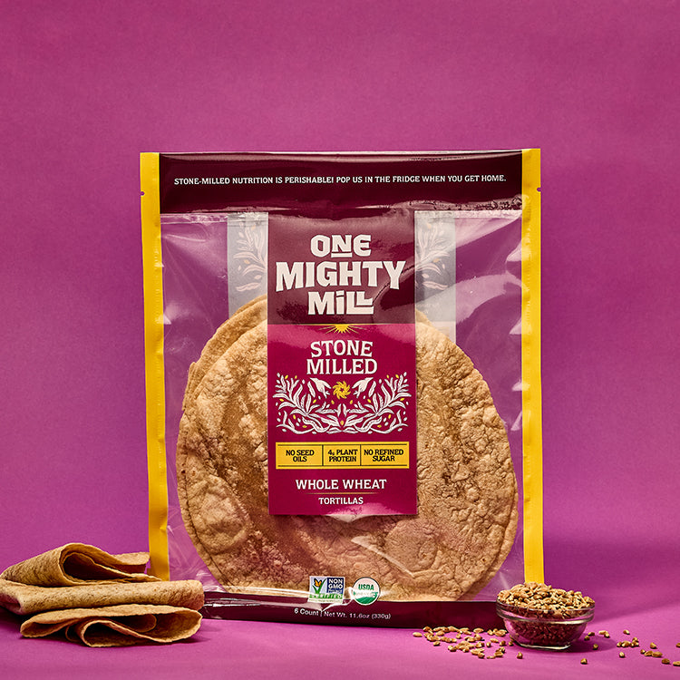 Whole Wheat Mighty Tortillas - Made from Organic Whole Grains – One ...