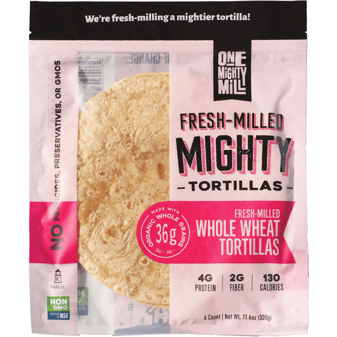 Whole Wheat Mighty Tortillas - Made from Organic Whole Grains – One ...